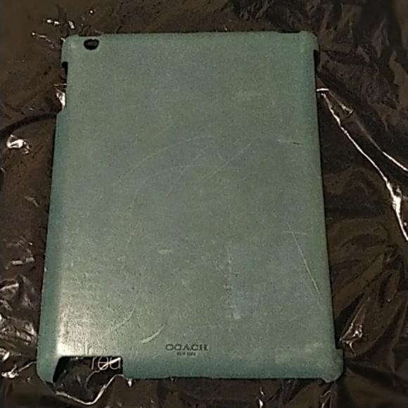 Coach | Accessories | Coach Blue Bleecker Leather Molded Ipad Mini Case ...